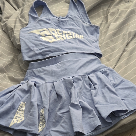 Rockstar Original | Skirts | Rockstar Original Blue Skirt Set | Poshmark
